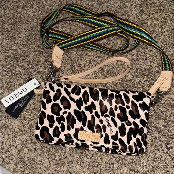 Consuela | Bags | Consuela Leopard Print Mona Uptown Crossbody Bag ...